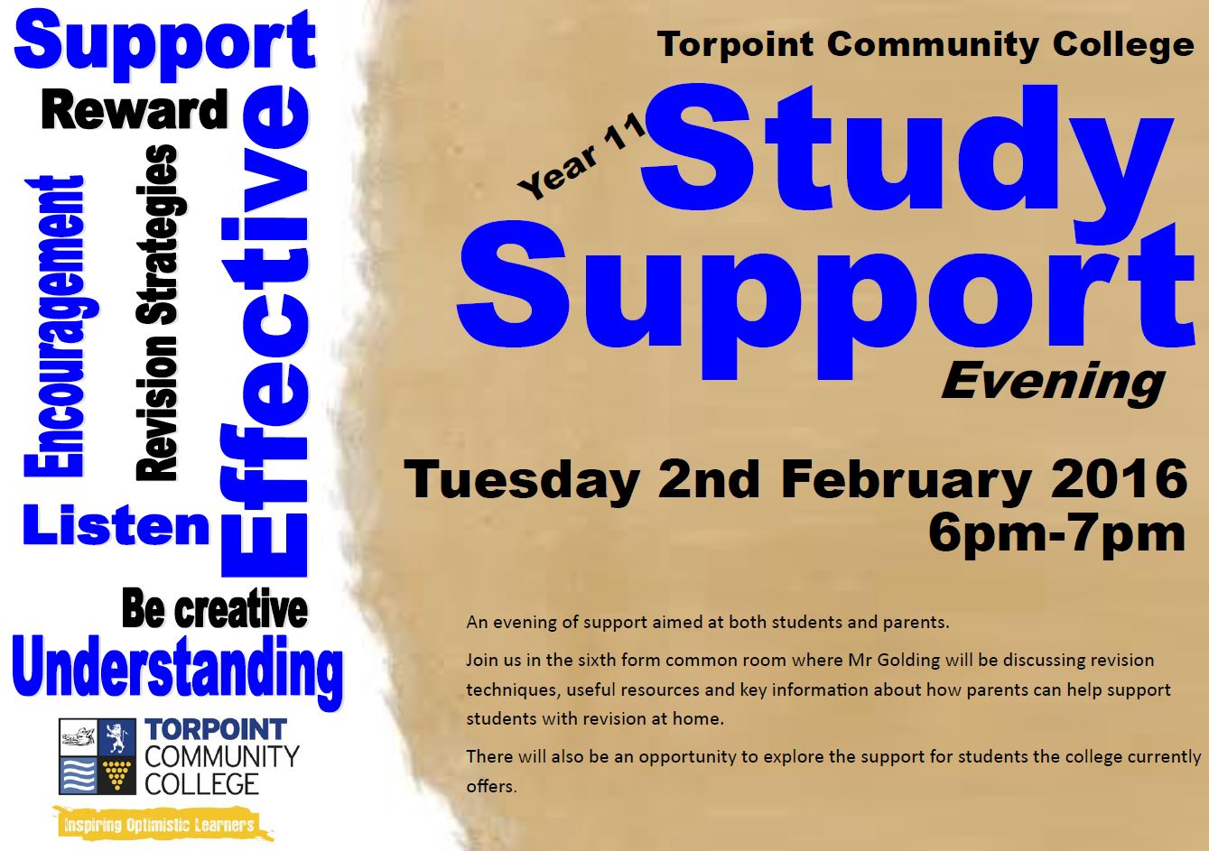 Study Support Flyer « Torpoint Community College
