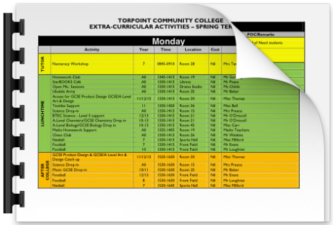 Extra Curricular Activities and Opportunities | Torpoint Community College